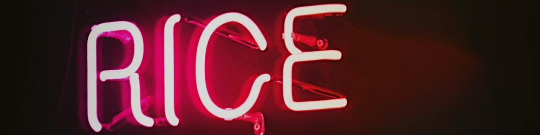 Rice In Neon Sign - LinkedIn Background - Get some inspiration!