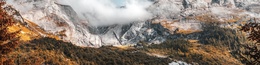 mountain range and forest landscape - LinkedIn Background - Get some ...