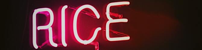 Rice In Neon Sign - LinkedIn Background - Get some inspiration!